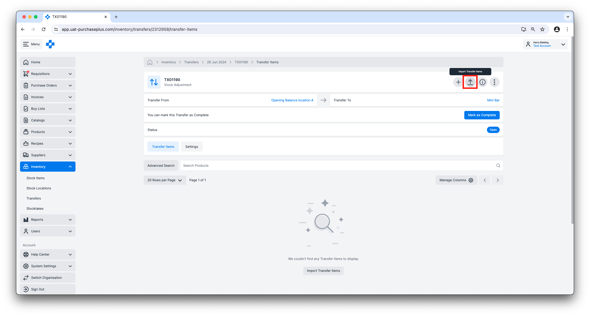 Create an Opening Balance Transfer via CSV Import Create an Opening Balance Transfer via CSV Import